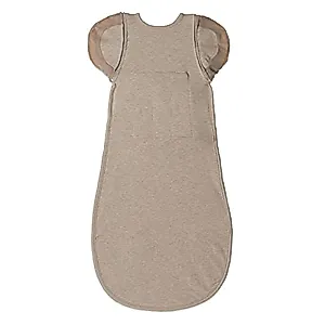 Nested Bean Zen One™ - Gently Weighted Swaddle for Babies 3-6M (13-18.5 Lbs) | Adapts for arms in/Out | Prevents startles | Aid Self-Soothing | 2-Way Zipper | Machine Washable | TOG 1.0