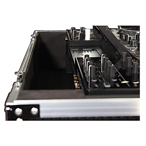 ProX XS-PRIME4 W ATA Flight Case For Denon PRIME 4 DJ Controller with 1U Rack Space and Wheels