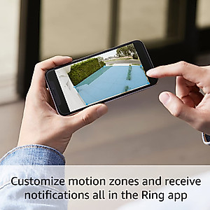 Certified Refurbished Ring Floodlight Cam Wired Plus with motion-activated 1080p HD video, White (2021 release)