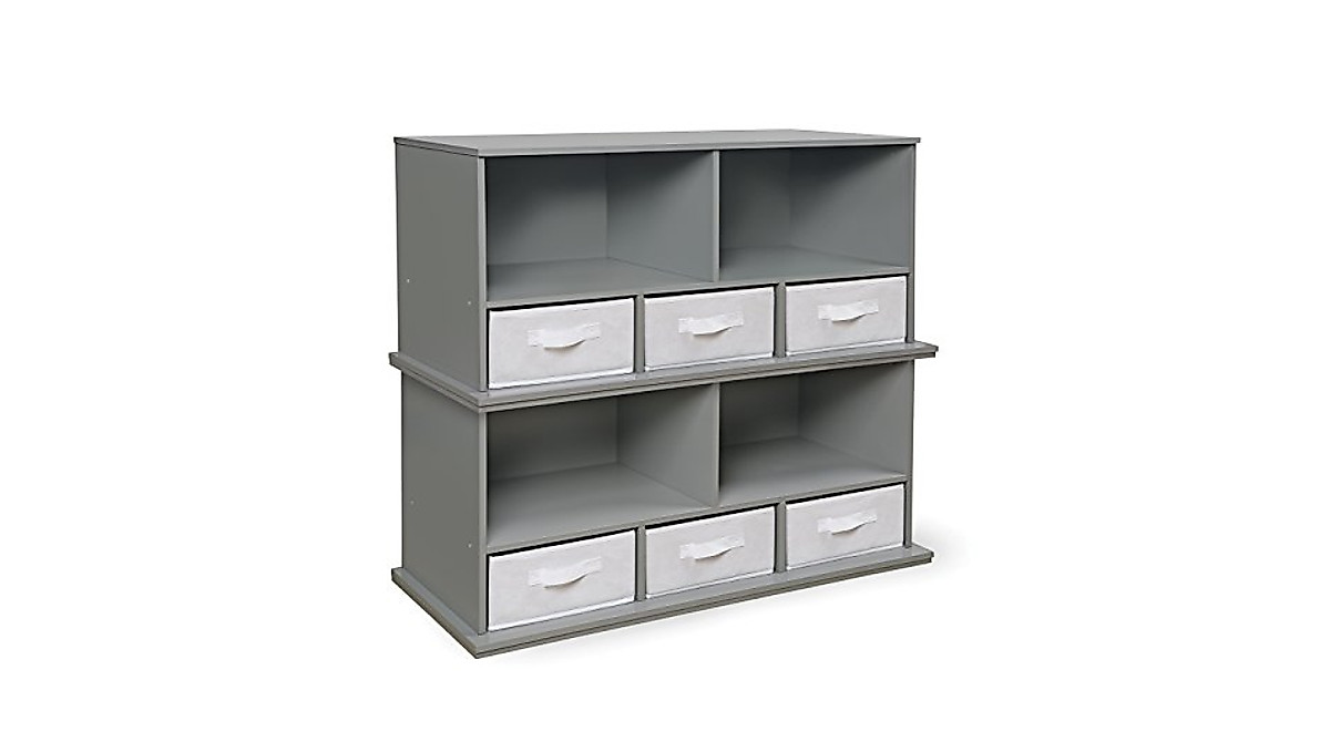 Stackable Storage Cubby with Baskets - Modular Organizing Solution