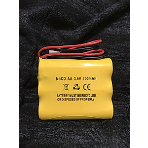 AA900MAH Unitech 6200RP LEDR-1 Lowes 253799 OSA230 3.6V 700MAH 900MAH Battery for Exit Sign Emergency Light NiCd 800mah 600mah 1000mah