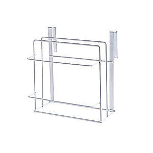 Modernnimalist Shelf,Double-Layer Kitchen Storage Rack Cutting Board Hanging Rack Towel Rack Cutting Board Rack Stainless Steel Hanging Storage Rack Rack/White