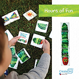 CreateOn Magna-Tiles The Very Hungry Caterpillar Toys, Magnetic Building Toys from The World of Eric Carle Books, Educational Magnetic Tiles Toys for Ages 3+, 16 Pieces