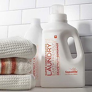 Sapadilla Grapefruit + Bergamot High Efficiency (he) Biodegradable Laundry Detergent Liquid , 32 Ounce