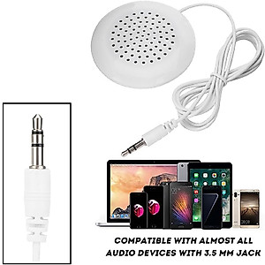 VBESTLIFE Portable CD DIY Pillow Speaker 3.5mm Mini Stereo Speaker for MP3 Phone