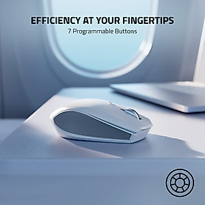 Razer Pro Click Mini Portable Wireless Mouse: Silent, Tactile, Mouse Clicks - Sleek & Compact Design - HyperScroll Technology - Productivity Dongle - Connect up to 4 Devices - 7 Programmable Buttons