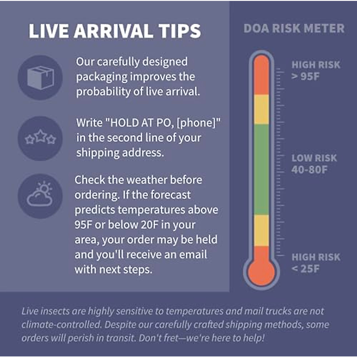 OVIPOST Live Crickets 3/4” Banded | 1000 Count | Live Crickets for Reptiles, Large Bulk Arrival of Large Banded Crickets - High Protein Live Feed Crickets, Bearded Dragon Food & Pet Food