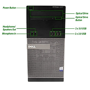 Dell OptiPlex 9020 Tower Computer Desktop PC, Intel Core i7-4970K 4.00GHz, 16GB Ram, 128GB M.2 SSD, 500 GB HDD, WiFi | Bluetooth, DVD Drive, Nvidia GeForce GT 1030 2GB DDR5, Windows 10 Pro (Renewed)