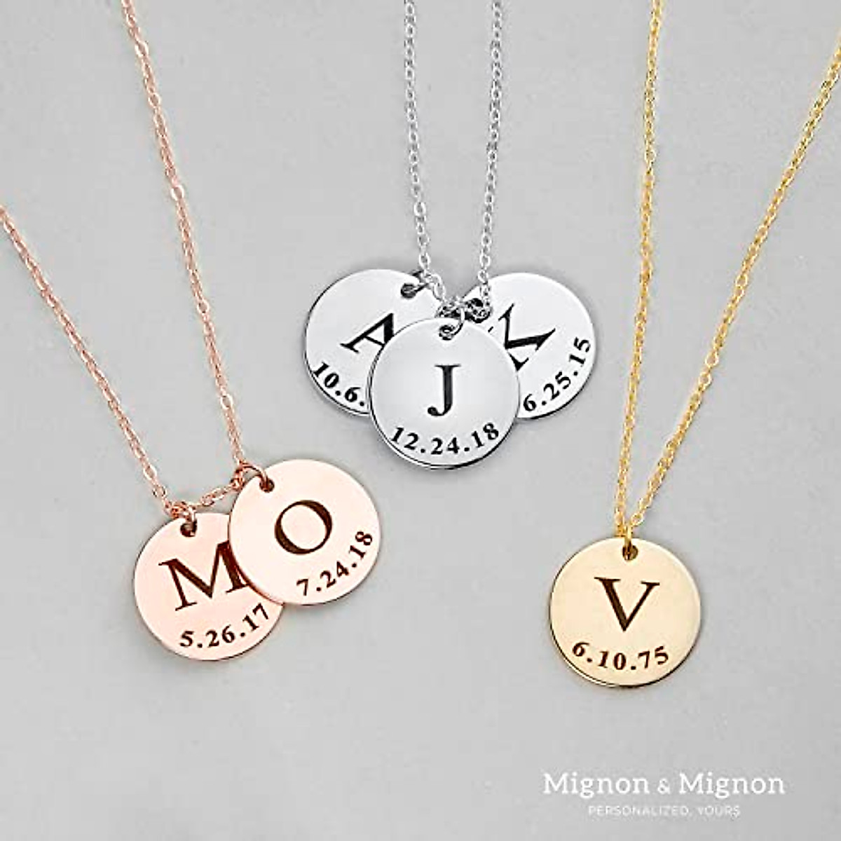 Personalized Gifts Initial Name Necklace Handmade Family Jewelry Gifts for Women Mom Grandma Family Gifts Graduation Day Gift for Best Friend Jewelry Friendship Necklace Letter Jewelry Gift -LCN-ID