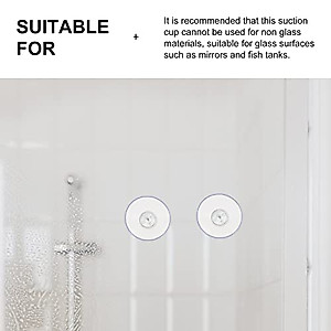 DOITOOL 10pcs Clear PVC Screw Suction Cup Hook Heavy Duty Thickened Sucker Manual Adjusting Sucker with Lock Nut for Bathroom Wall Door Glass Window