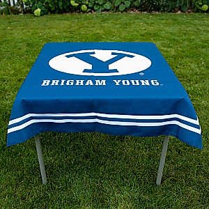 College Flags & Banners Co. Brigham Young Cougars Logo Tablecloth or Table Overlay