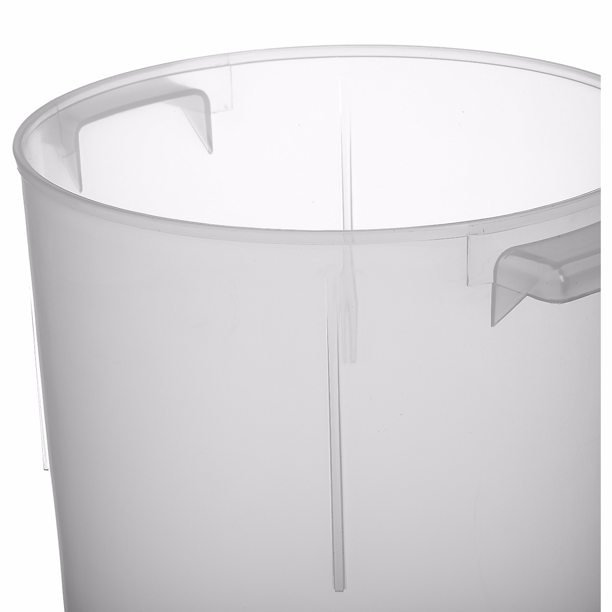 Carlisle FoodService Products Bain Marie Round Food Storage Container for Kitchens, Restaurants, Catering, Plastic, 8 Quarts, Clear