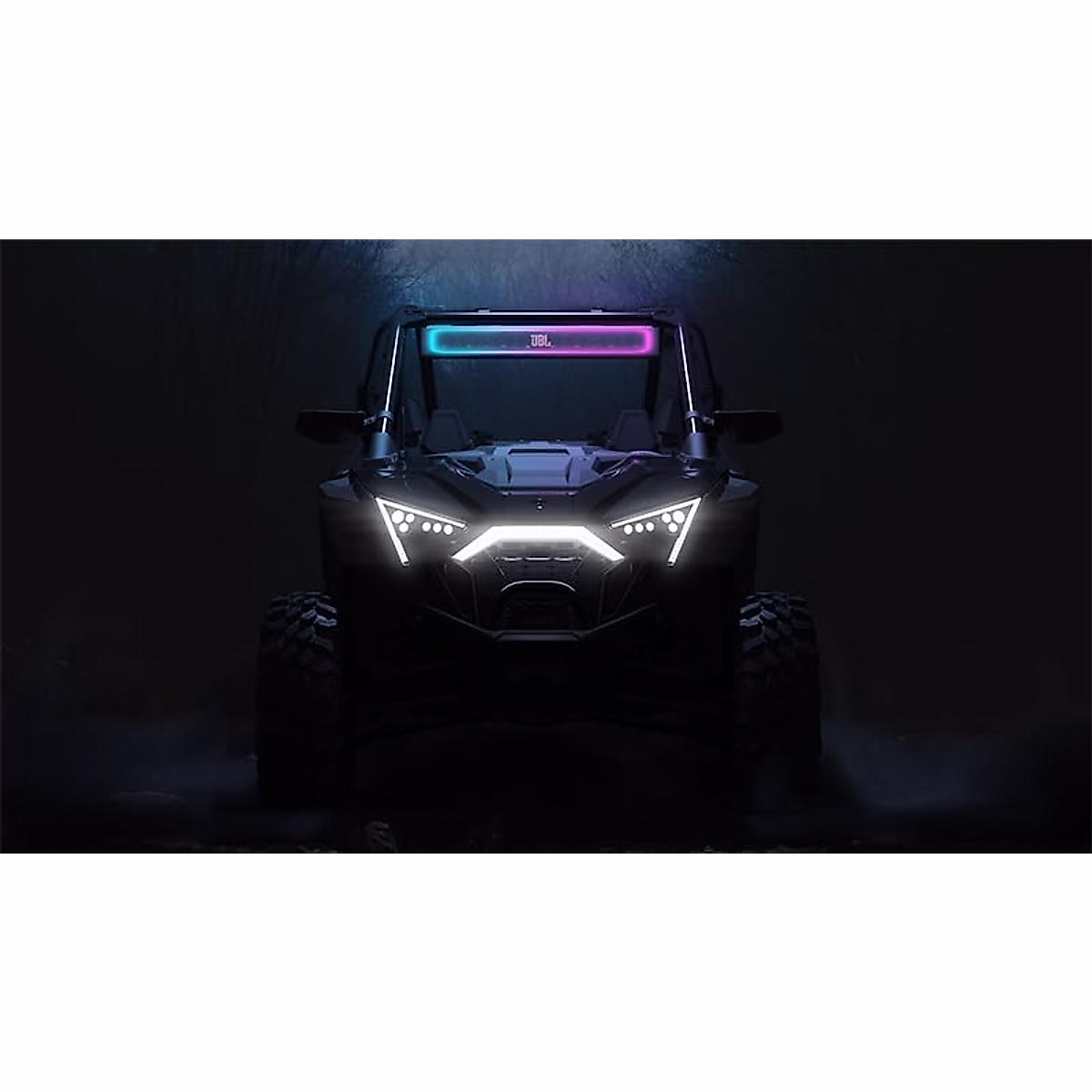 JBL RallyBar XL - 35" Bluetooth Universal Outdoor Vehicle Soundbar with Built-in 300w RMS Amplifier, LED Lights, IP66 Water & Dust Resistant, Black