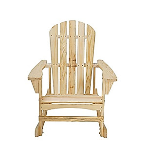 Outdoor Wood Rocker (Natural)