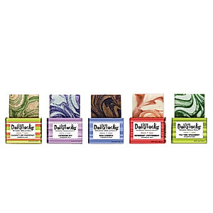 Dollylocks Organic Shampoo Bar for Dreadlocks, Vegan Shampoo with Coconut Oil, Essential Oils, Sea Salt, Plant-Based Shampoo Bars for Hair, Residue Free and Cruelty Free - (4.5oz) Rosemary Peppermint