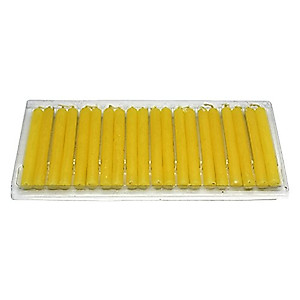 Govinda - 4 Inch Mini Ritual Chime Spell Candles - Yellow - Pack of 20