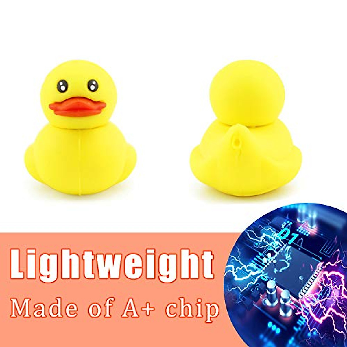 EASTBULL Novelty Flash Drive 64GB Cute Flash Drive Memory Stick Cute USB Thumb Drive Pen Drive Cartoon Duck Shape (1PCS)