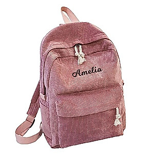 MT WORLD Laptop Backpacks,Personalized Corduroy Backpack,College Backpack,Travel Backpack,School Backpack,Laptop Backpacks,College Shoulder Bag