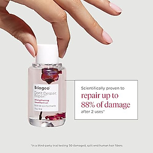 Briogeo Don't Despair, Repair! Strengthening Treatment Oil, Hair Oil Treatment for Dry, Damaged Hair, Helps Seal Split Ends, Enhances Shine, Hydrates, Nourishes, Vegan, Cruelty-Free, 1 fl oz