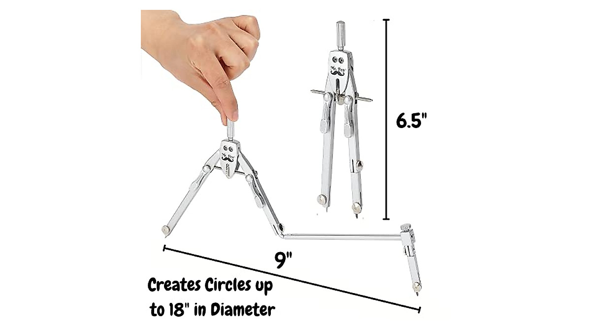 Mr. Pen Compass: Precision Tool for Geometry & Drawing