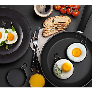 Eggs Rings, 4 Pack Stainless Steel Egg Cooking Rings, Pancake Mold for frying Eggs and Omelet