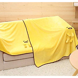 Mxcostume Anime Cute Cartoon Lazy Egg Plush Blanket Throw (100 X 80 cm)