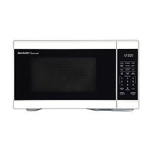 SHARP ZSMC1161HW Oven with Removable 12.4" Carousel Turntable, Cubic Feet, 1000 Watt Countertop Microwave, 1.1 CuFt, White