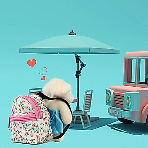 Aniwon 8PCS Doll Backpack for Doll Bags, Cute Zipper Backpack Mini Doll Bag Doll Accessories for Doll Backpack Doll Accessories