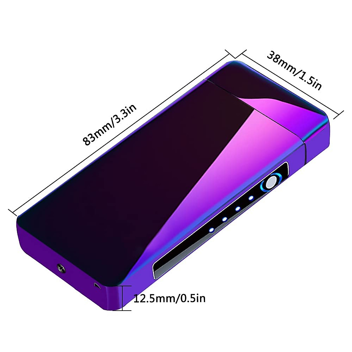 GADATOP Arc Plasma Flame Lighter USB Rechargeable Windproof Electric Lighter for Candle(Color)