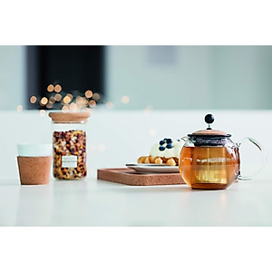 Bodum Yohki Coffee Storage Jar with Cork Lid, 1 L/34 oz, Cork