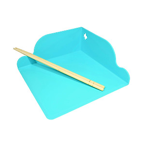 Seki Japan Multifunction Cutting Board, 5.98 inch Mini Plastic Corner Chopping Board, Blue Kitchen Prep Mat