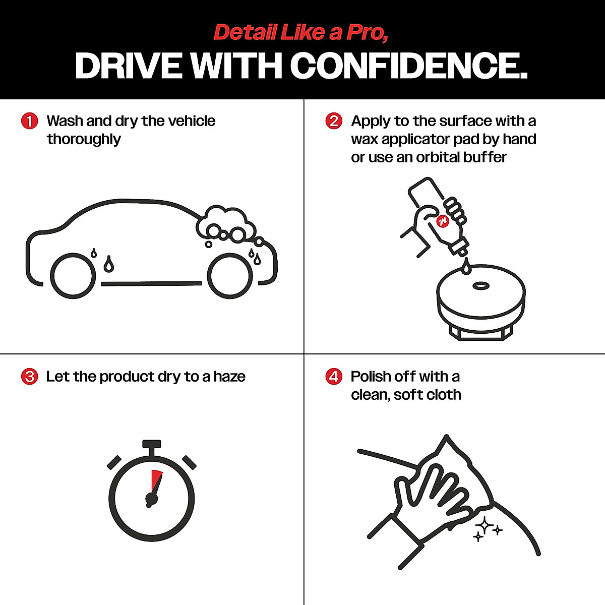 Malco Cherry Flash Automotive Liquid Paste Wax – Protect & Shine Your Vehicle / Easiest Way to Hand Wax Your Car / Lasting Gloss & Protection For Cars, Trucks, Boats and Motorcycles / 32 Oz. (124832)