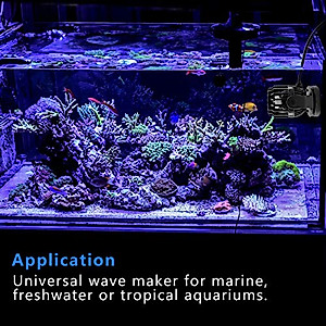 DOMICA Aquarium Wave Maker Power head with Magnet Suction Base and Controller for 10 to 50 Gallon Fresh or Saltwater Tank, Fish Tank Circulation Pump