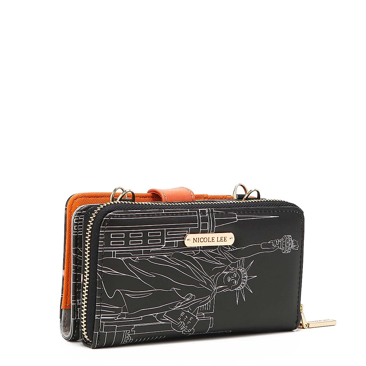 Nicole Lee 2 Piece Phone Case Crossbody Wallet (CARER WOMAN)