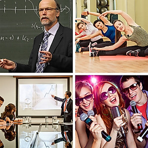 EASJOY Wireless Lavalier Microphone,2.4G Clip-on Lapel Mic Compatible with iPhone,Android Smartphone,DSLR,PC Computer,Voice Amplifier,PA System,Stage Speakers,for YouTube,Interview,Teaching