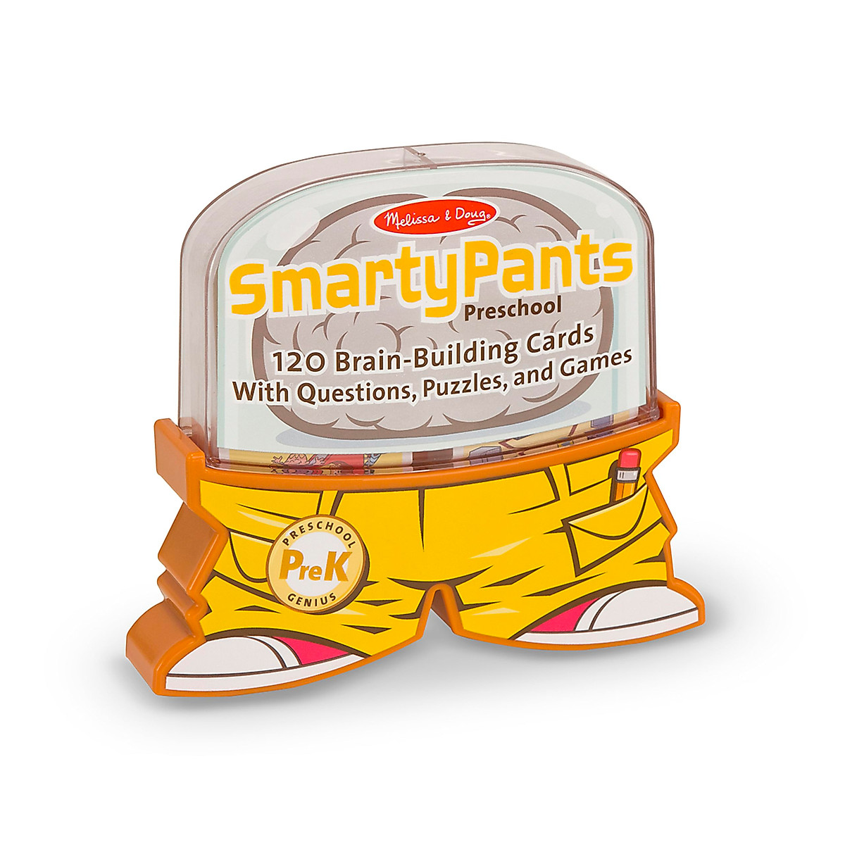 Melissa & Doug Smarty Pants Preschool Card Set Educational Activity With 120 Brain-Building Questions, Puzzles, and Games