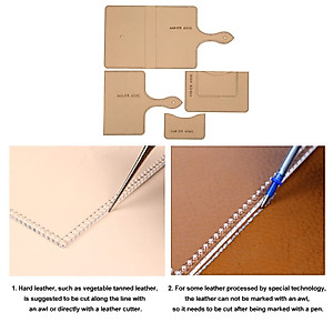 Acrylic Template, Acrylic Bag Template Set Passport Bag Pattern Making Stencil Cutting Leather Craft Tool Quilting Sewing Tool