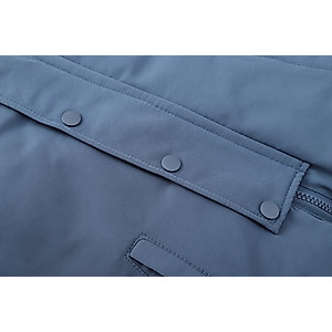 Fewlby Baby Snowsuit Infant Baby Boys Girls Romper Winter Down Jacket Hooded One-Piece Outwear Toddler Jumpsuit, Blue 18-21 Months