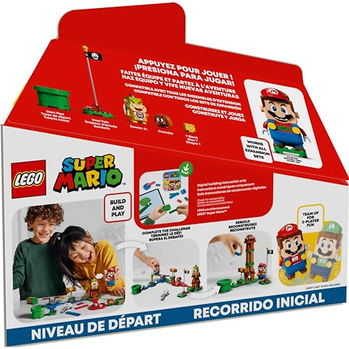 LEGO Super Mario Adventures with Mario Starter Course Set, Buildable Toy Game, Birthday Gift for Super Mario Bros. Fans and Kids Ages 6 and Up with Interactive Mario Figure and Bowser Jr., 71360
