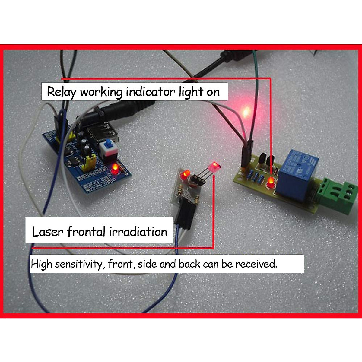 KOOBOOK 5Pcs Laser Receiver Sensor Module Board Non-Modulator Tube for Arduino