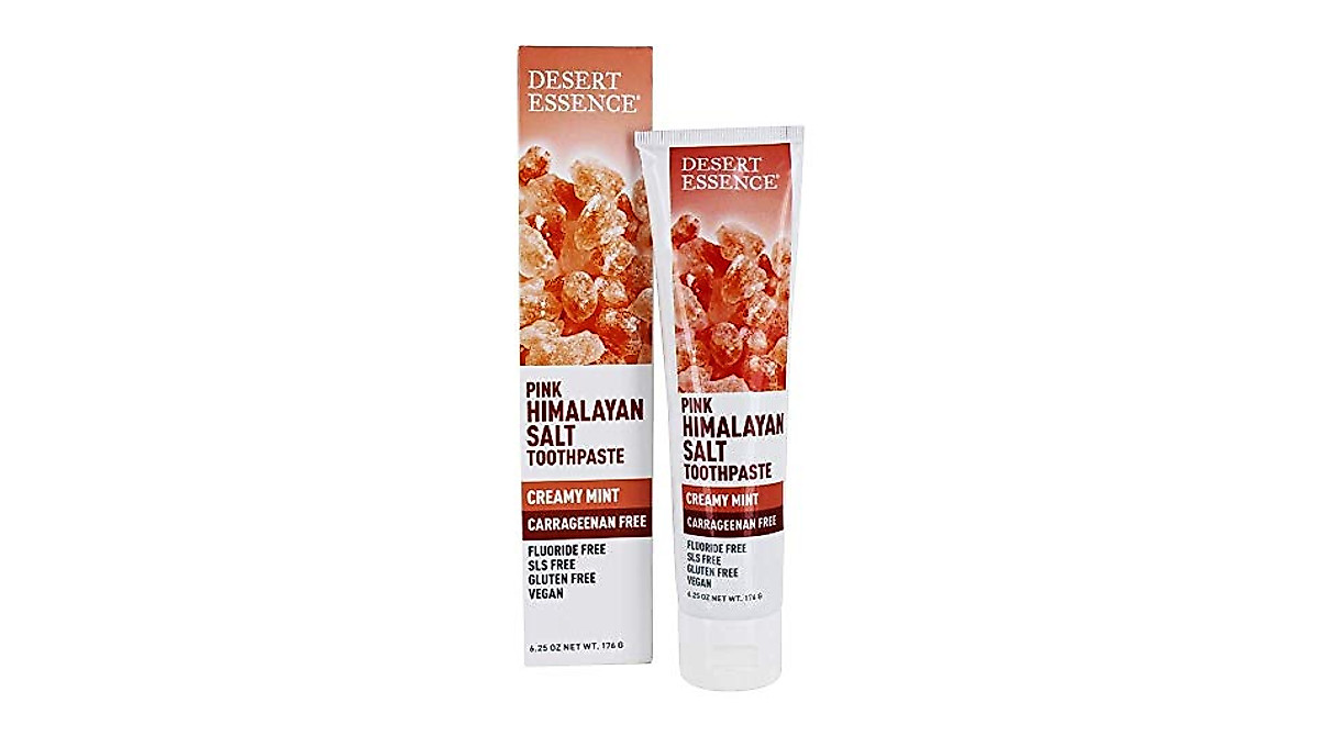 Desert Essence Pink Himalayan Salt Toothpaste – Natural & Fluoride-Free