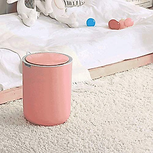 CXDTBH Smart Trash Can Waterproof Household Trash Can for Living Room Kitchen Bathroom 8L Cute Bedroom Automatic Trash Can (Color : D)