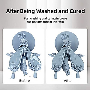 ANYCUBIC Wash Cure Machine Plus and Water Washable 3D Printer Resin (Grey, 1000g)