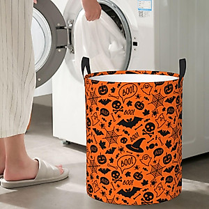 oacyit Laundry Basket Halloween Laundry Hamper Waterproof Idea Hampers for Laundry,Large Collapsible Laundry Baskets with Handle Suitable for Bedroom Bathroom Utility Room Kitchen, Medium
