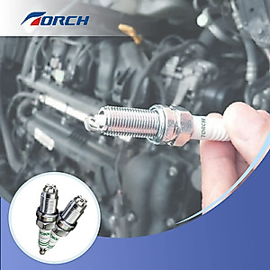 PK2 TORCH F6RTC Spark Plug Replace for NGK 7131 BPR6ES Spark Plug, for Bosch WR6DC WR7DC Spark Plug, for Champion RN9YC RN10YC Spark Plug,for Denso W20EPR-U Spark Plug,for MTD 951-10292/751-10292,OEM