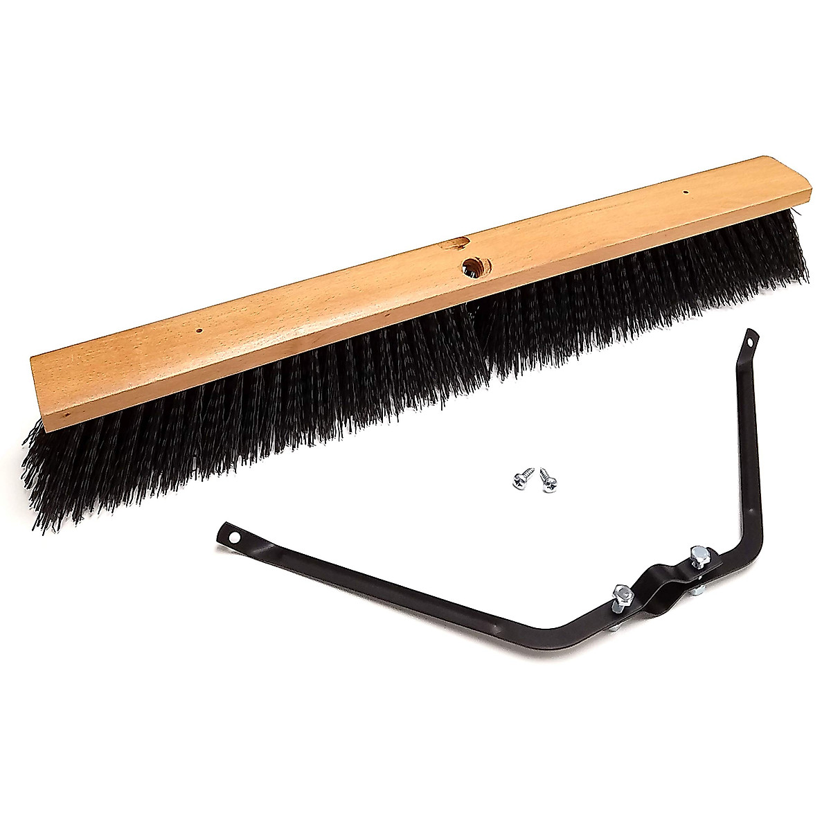American Select Tubing 24” Rough-Surface Push Broom Head with Broom Brace (Case of 12)