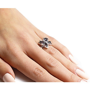 CloseoutWarehouse Simulated Amethyst Butterfly Hera Ring Sterling Silver Size 12