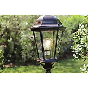 Kenroy Home 93432ORB Villa Waterproof Outdoor Lamp Post Light, Oil-Rubbed Bronze Finish