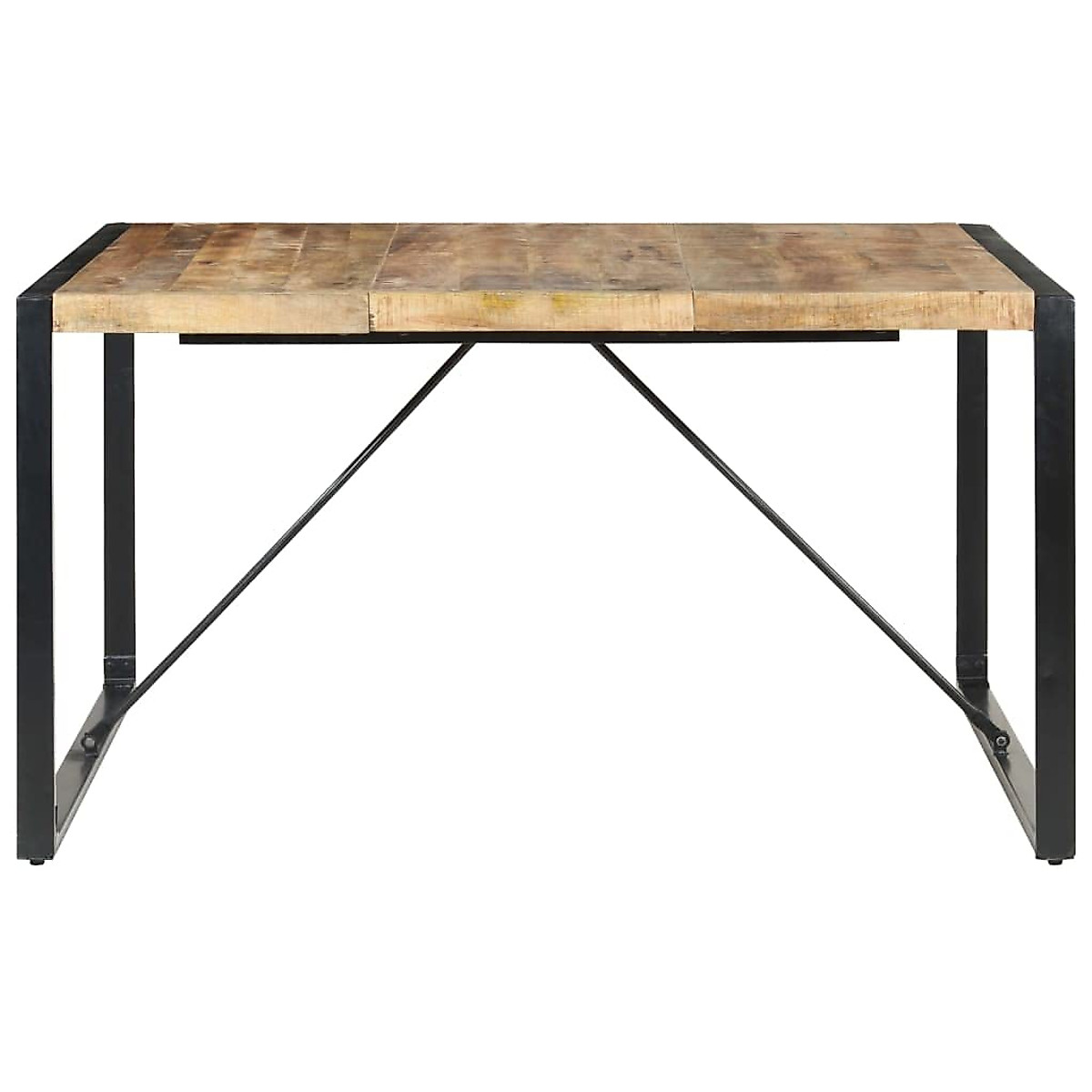 YUHI-HQYD Dining Table,Conference Table,Coffe Table,Rectangle Tea Table,Assembly Required,Perfectly in Living Room, Den, Office Room, and Family Room, 55.1"x55.1"x29.5" Rough Mango Wood