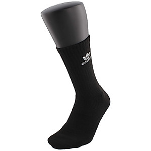 ADIDAS Originals 6 Pack Trefoil Crew Socks (Black)